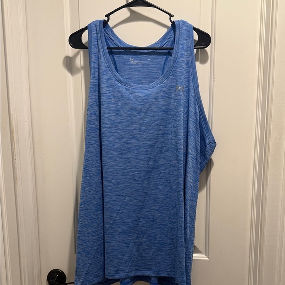 Under Armour | Tops | Under Armour Womens Blue Racerback Tank Top ...